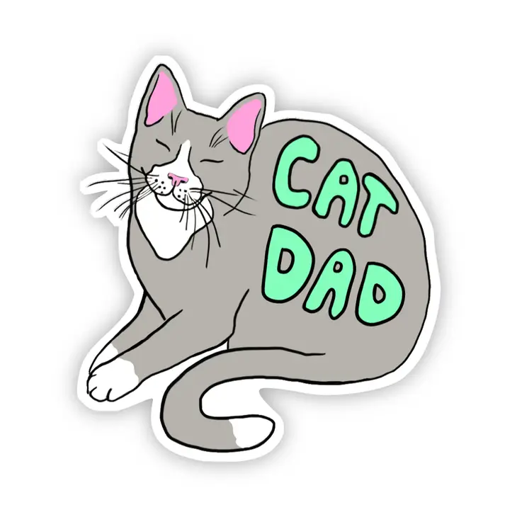 Big Moods 'Cat Dad' Vinyl Sticker – South Coast Baby Co